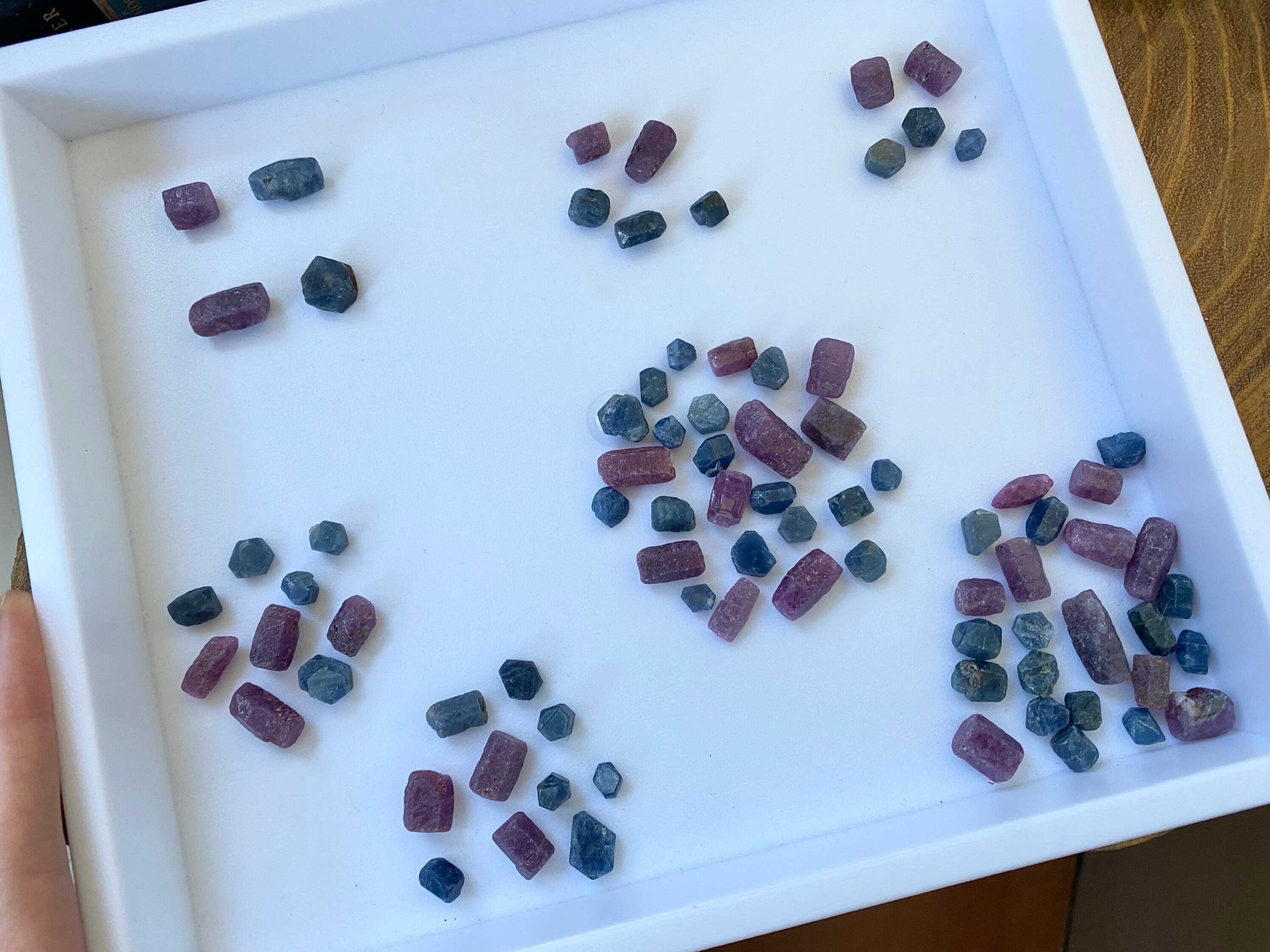 Mixed Ruby & Sapphire Crystals Small Rough Natural Ruby - Etsy