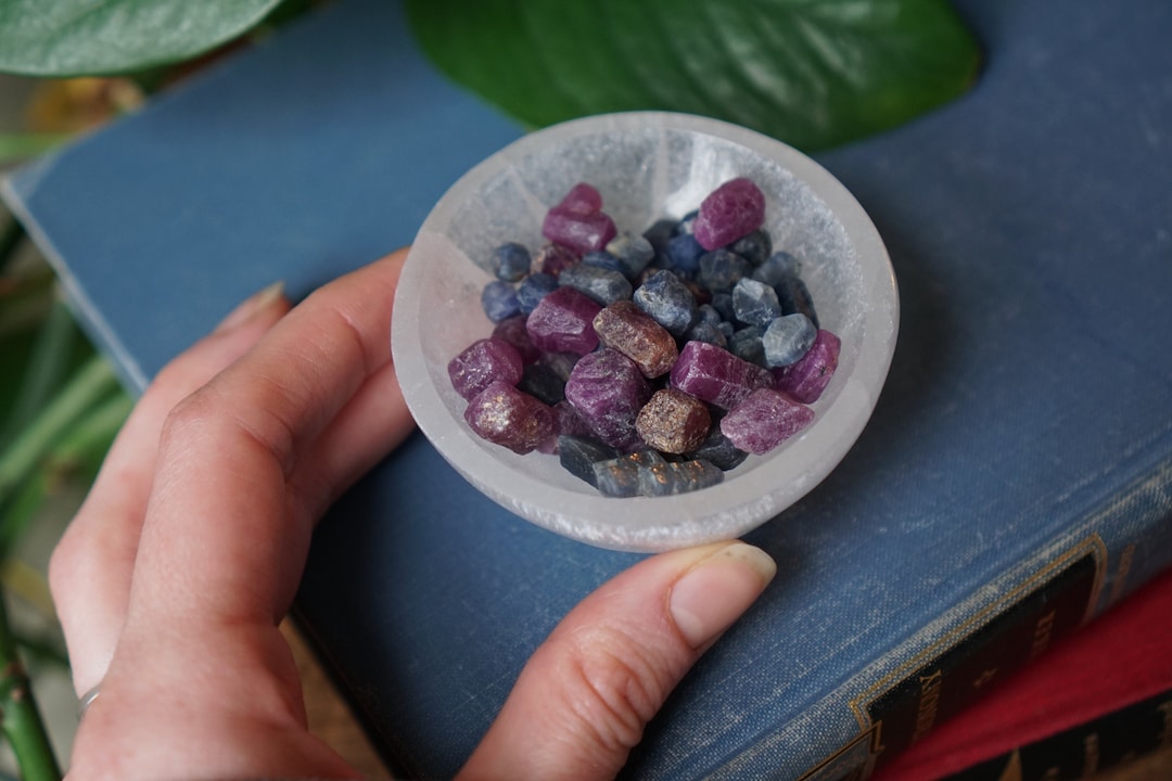 Mixed Ruby & Sapphire Crystals, Small Rough Natural Ruby Crystals and ...