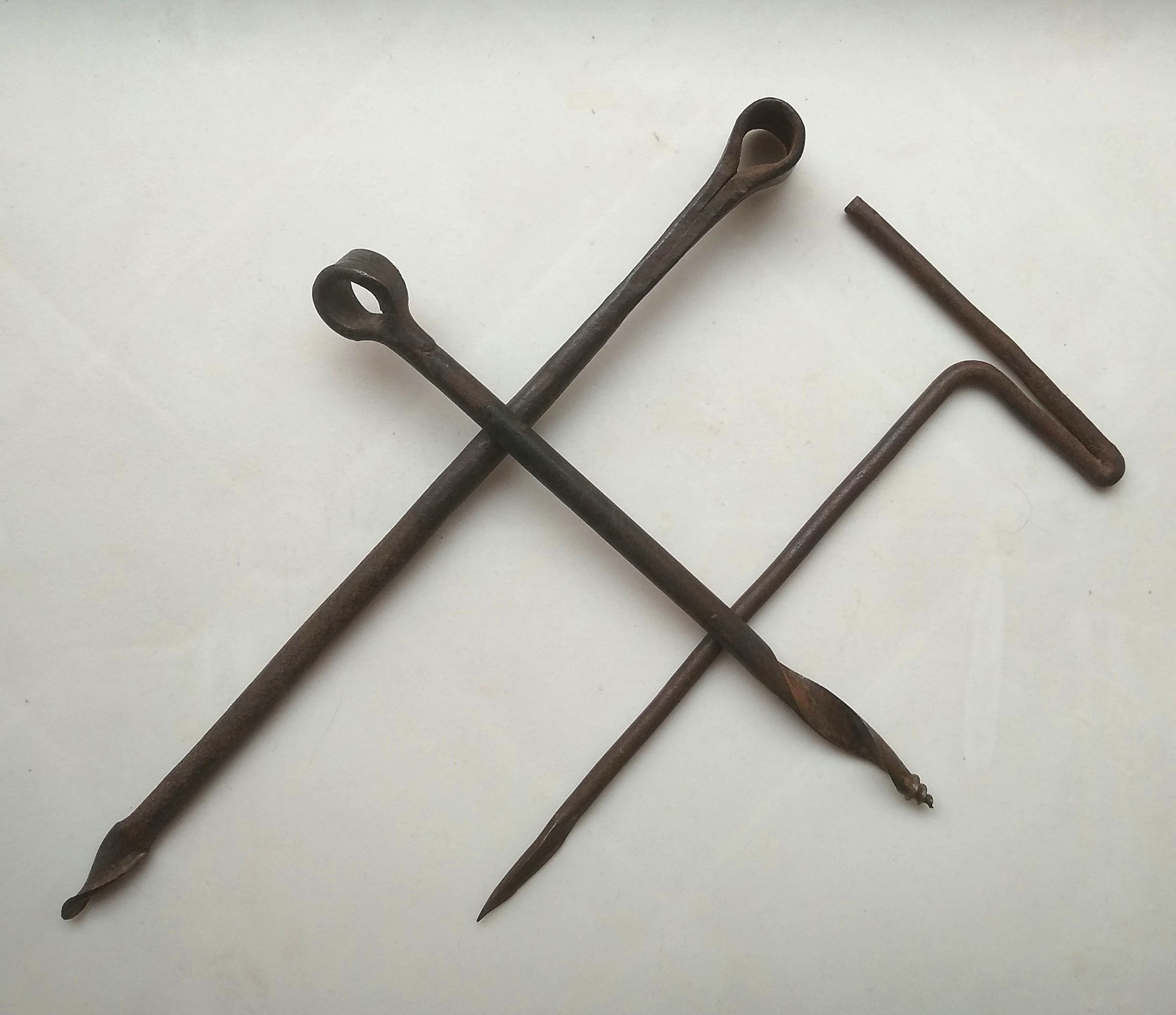 Soviet Russian Vintage 40s Hand Drills, Primitive Rust Tools, Lot of 3 ...