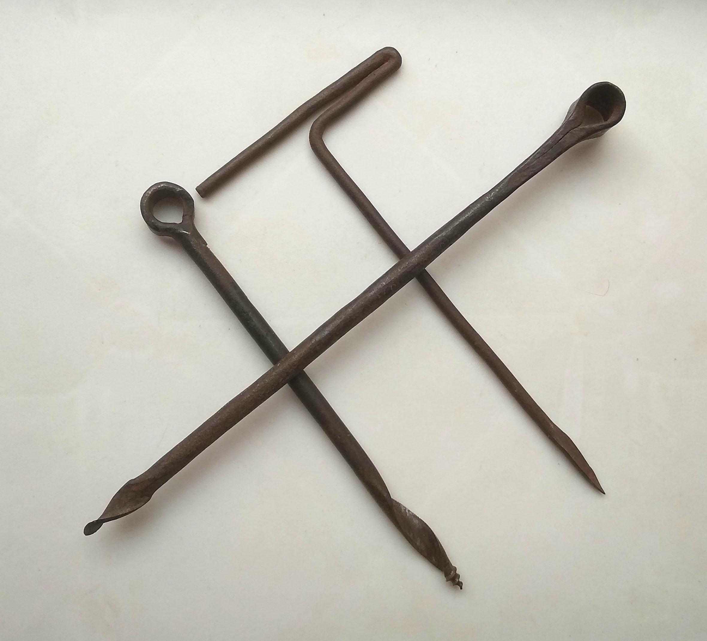 Soviet Russian Vintage 40s Hand Drills, Primitive Rust Tools, Lot of 3 ...