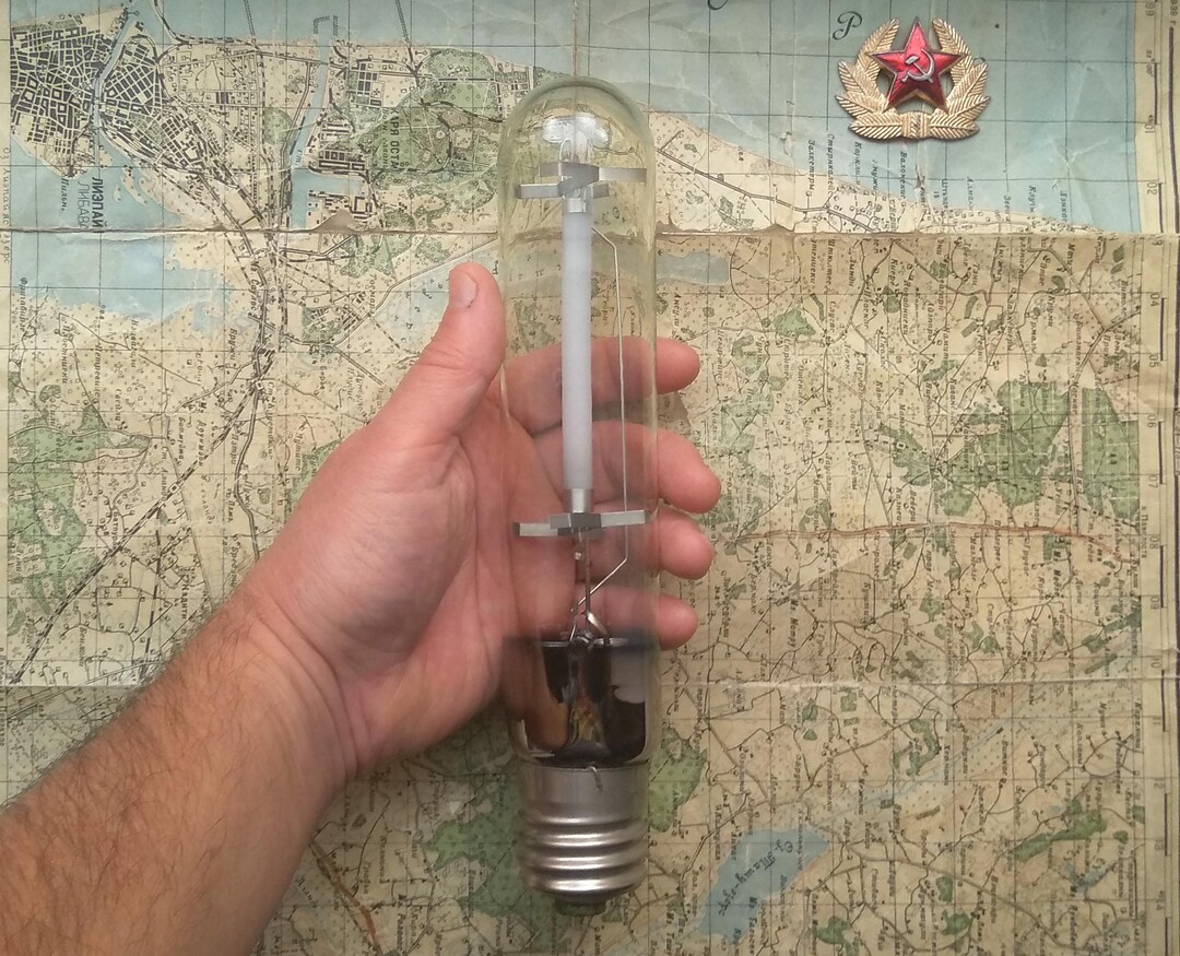 Soviet Russian Vintage 90s Industrial Huge Light Bulb Dnat-250, Sodium ...