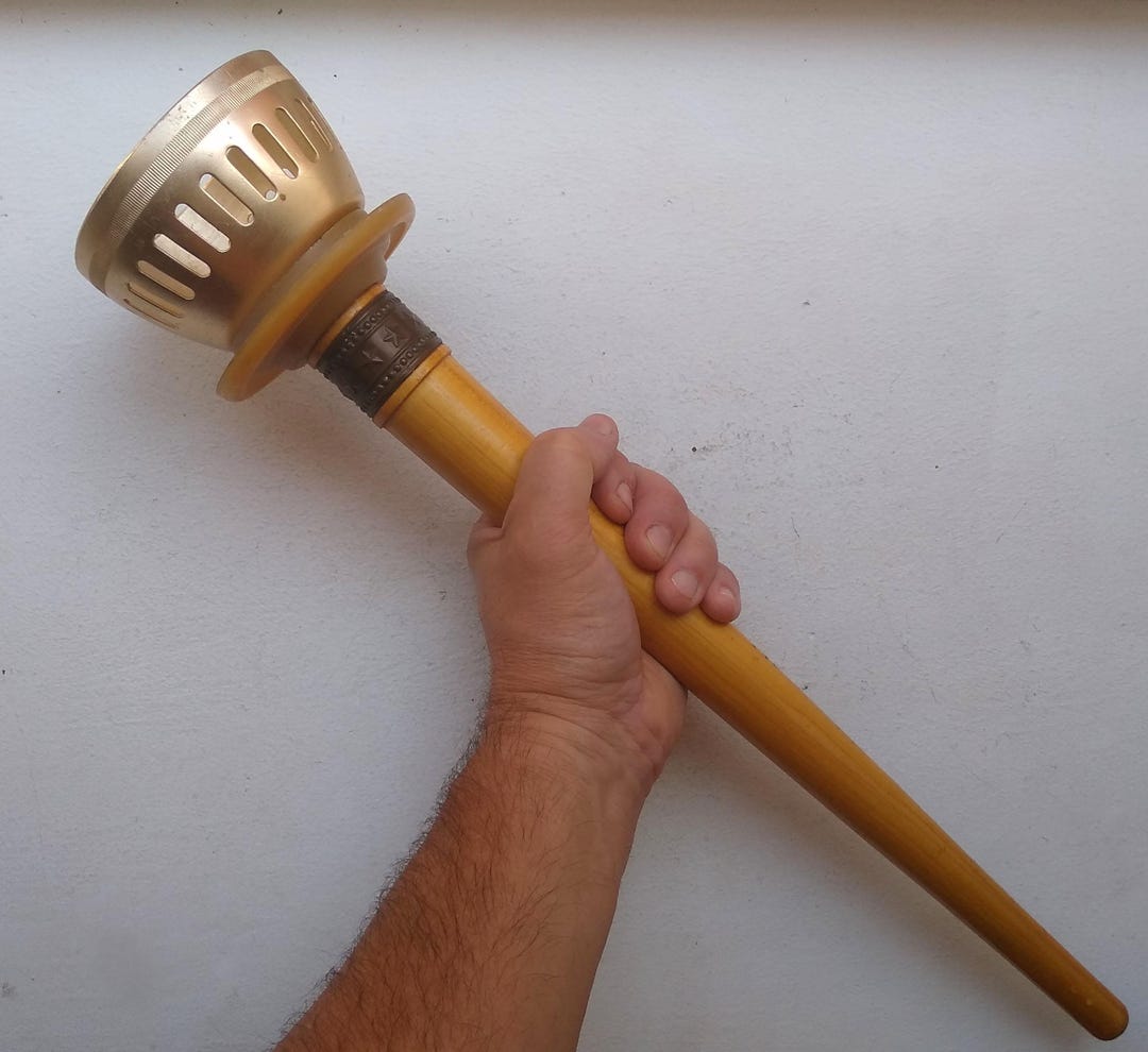Soviet Russian Military Vintage Wooden Torch Olympic Games Moscow 1980 ...