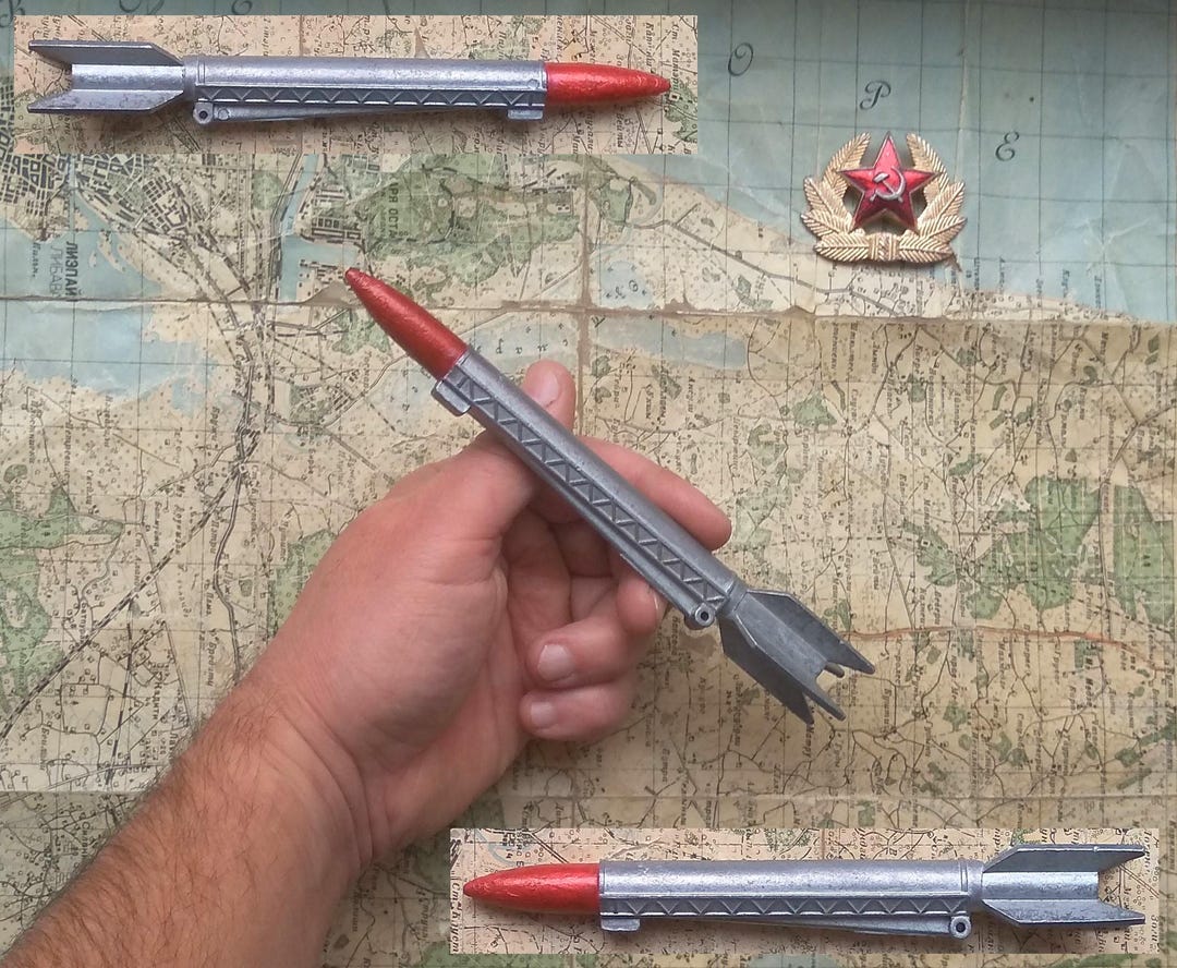 Soviet Russian Rocket Heavy Metal Vintage Toy Military Strategic Forces ...