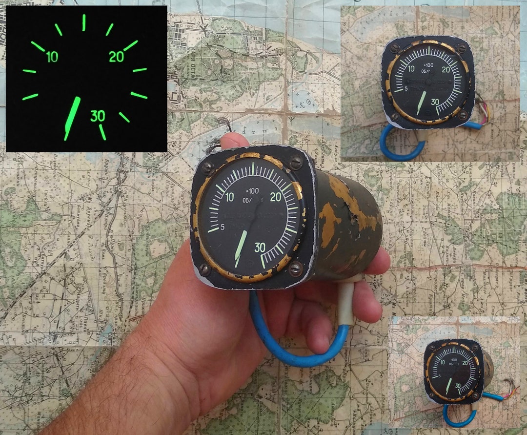 Soviet Military Vintage 70s Aircraft Board Magnetic Induction ...