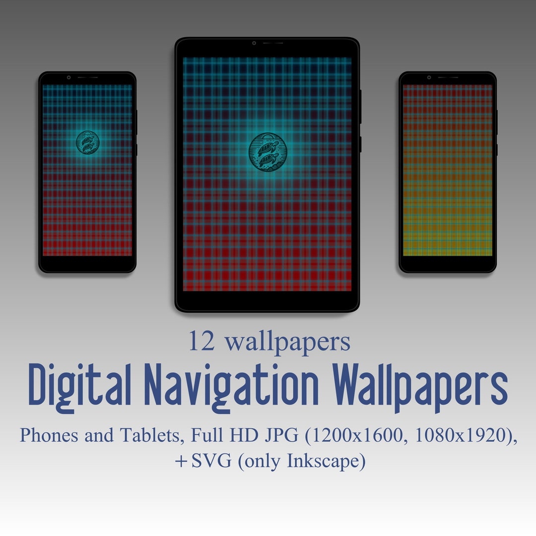Digital Navigation Wallpapers. Minimal Tablet & Phone Gradients ...