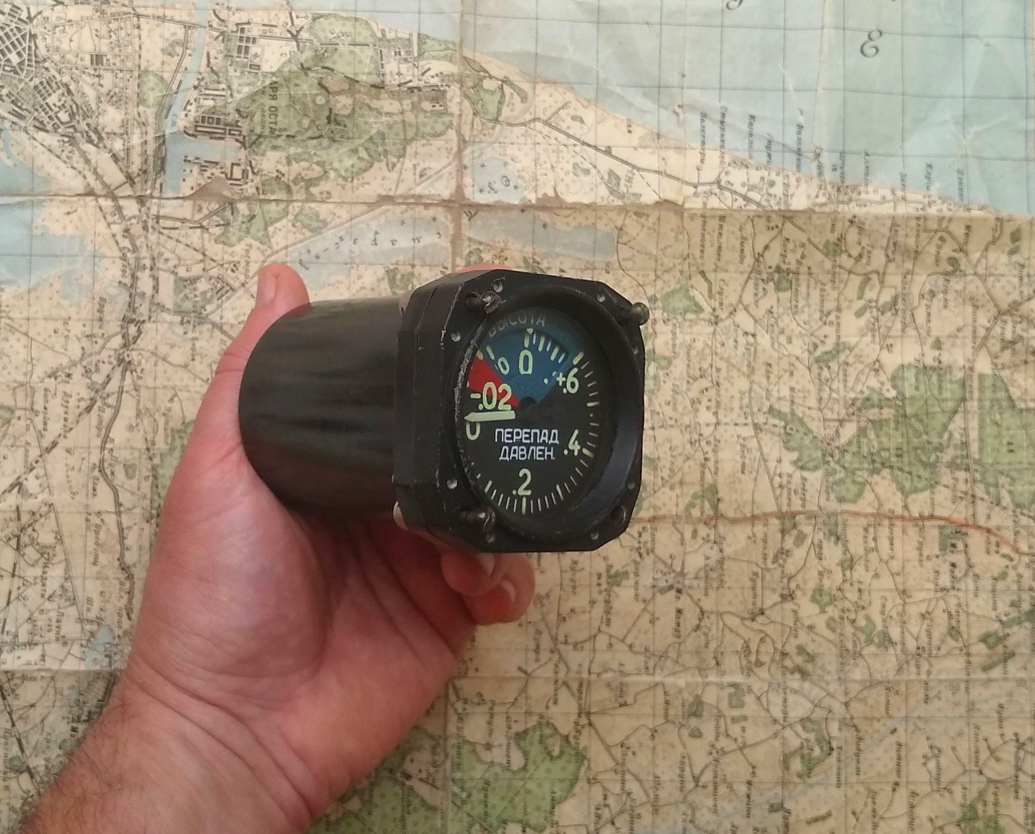 Soviet Military Aircraft Board Cockpit Altitude and Diff Pressure ...