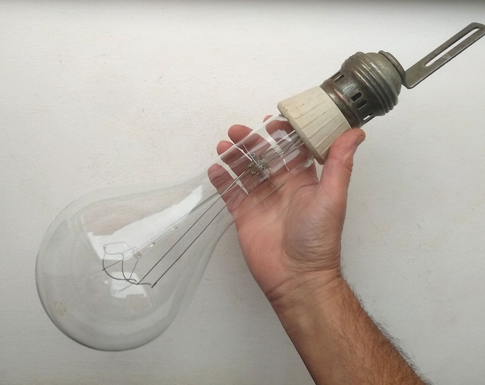 Soviet Russian Vintage 70s Gigantic Industrial Light Bulb 1000 W With ...