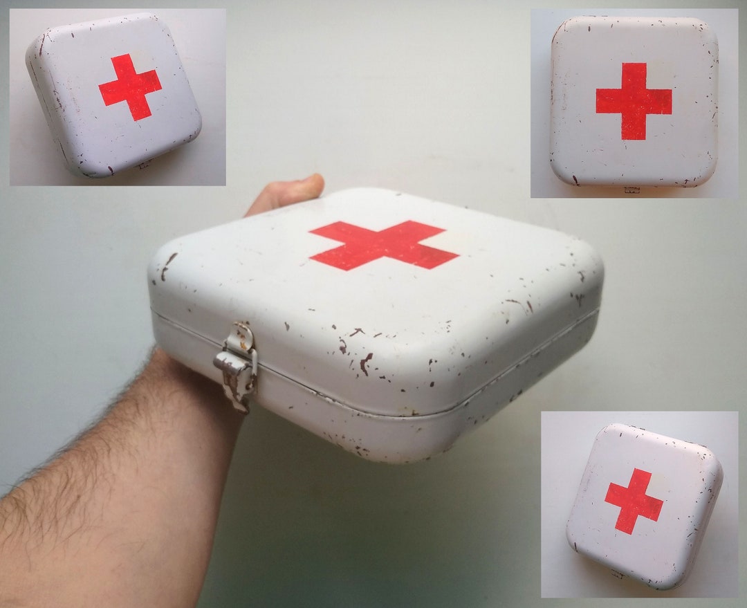 Soviet Military Vintage 70s Metal First Aid Kit With Lock Was Captured ...