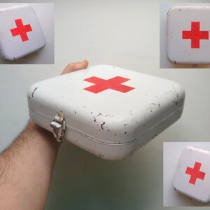 Soviet Military Vintage 70s Metal First Aid Kit With Lock Was Captured ...