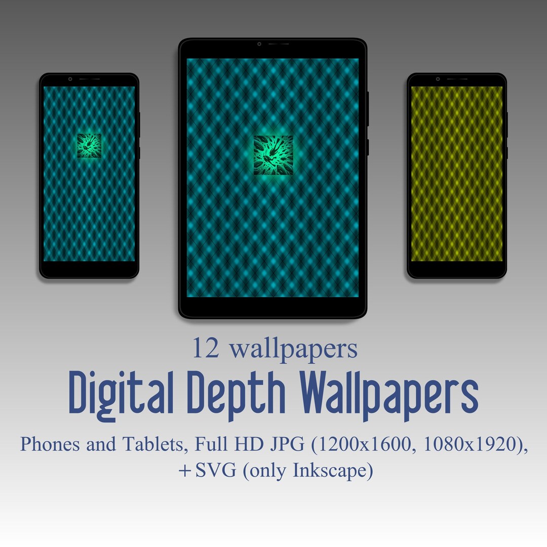 Digital Depth Wallpapers. Minimal Tablet & Phone Gradients, Sea and ...