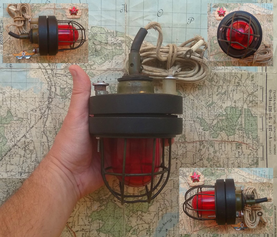 Soviet Military Vintage 70s Aircraft Navigation Red Signal Traffic ...