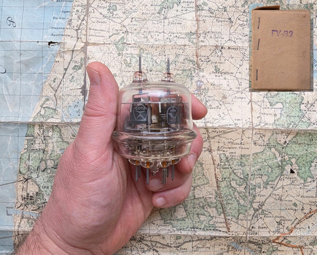 Soviet Military Vintage 70s Generator Double Beam Tetrode GU-32 With ...