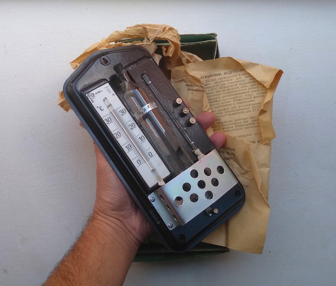 Nos Soviet Russian Psychrometer Thermocontactor TK-10A Vintage 1980s W ...