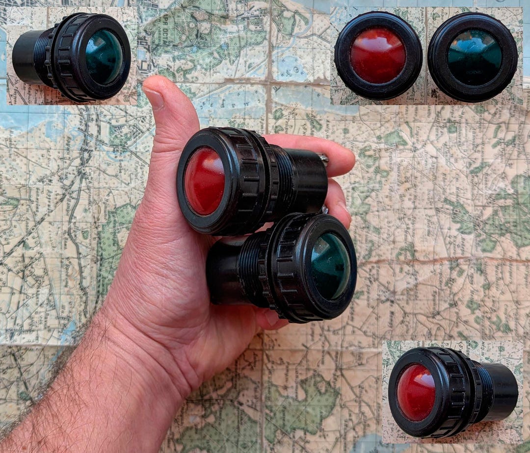 Lot of 2 Soviet Military Vintage 70s Nos Aircraft Navigation Lights AC ...