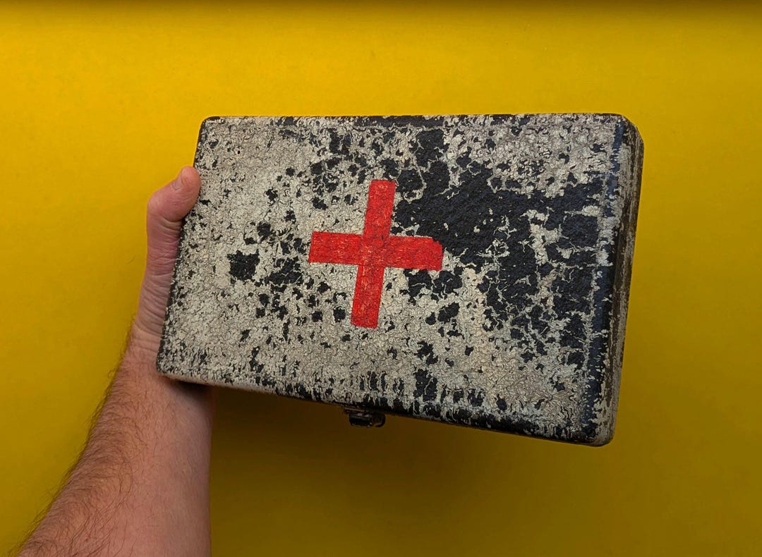 Soviet Military Aircraft Vintage 60s Metal First Aid Kit Was Captured ...