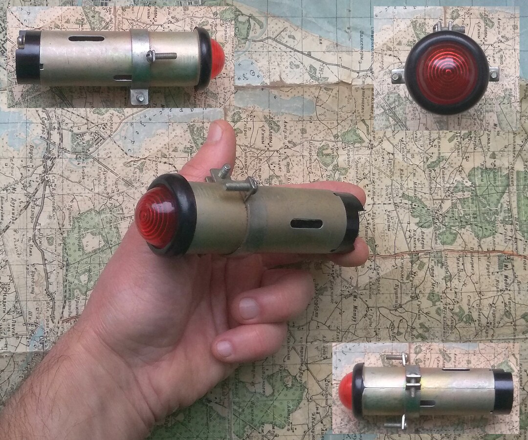 Soviet Military Aircraft Navigation Cabin Signal Lamp AC-220 Vintage ...