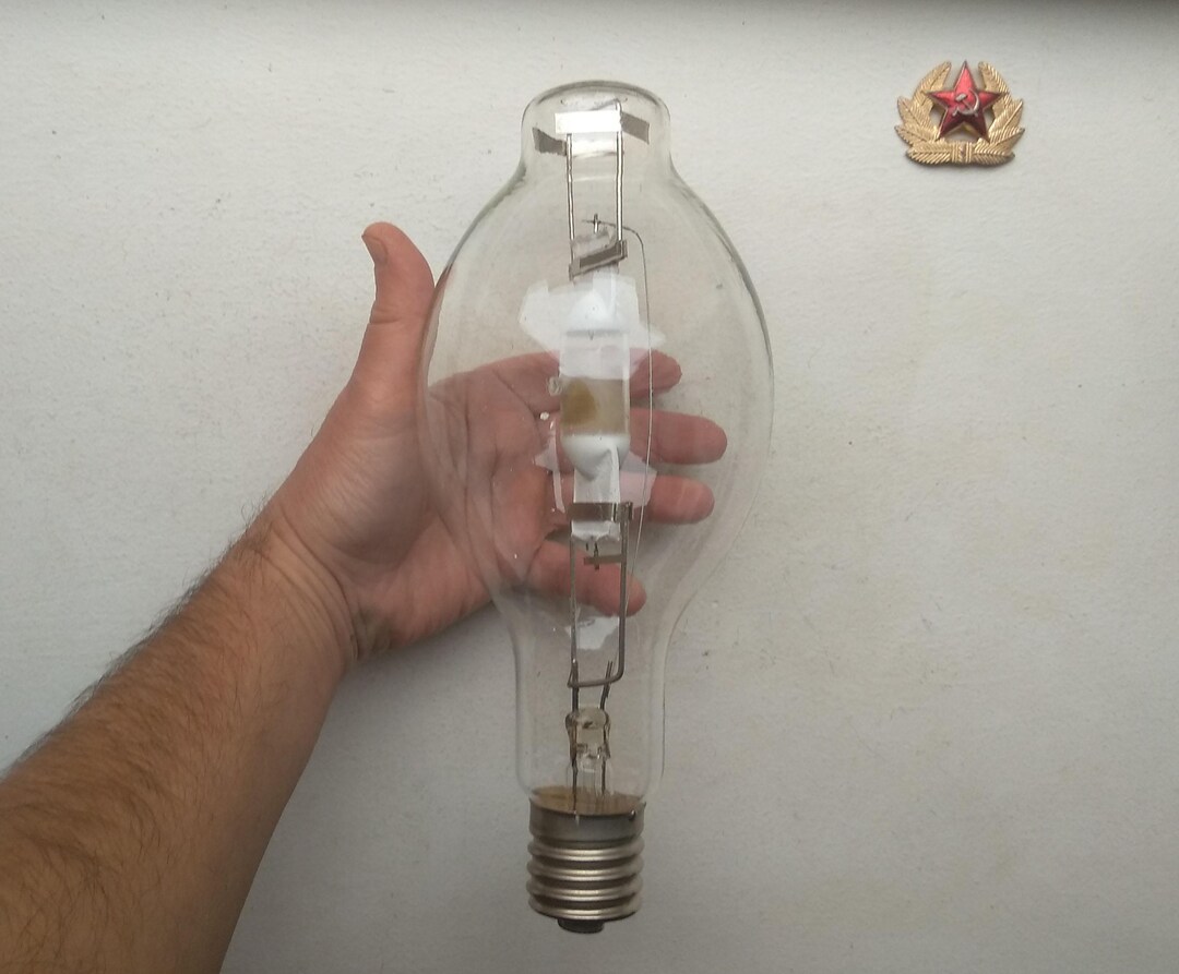 Soviet Vintage 90s Industrial Giant Light Bulb ДРИ 400-5, Arc Iodine ...
