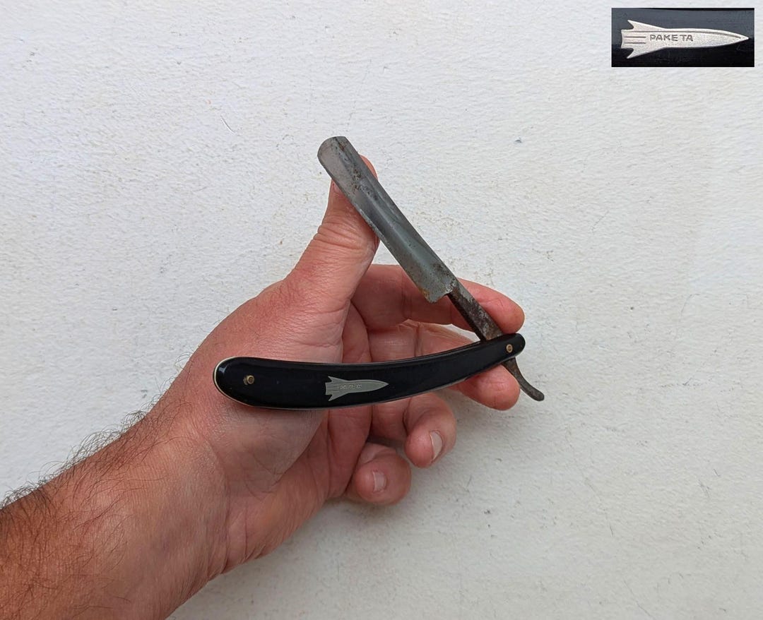 Soviet Vintage 60s Straight Razor Raketa (rocket) for Classic Shaving ...