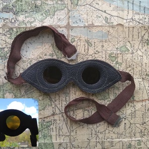 Soviet Military Vintage 60s Dark Goggles With Ventilation, Protective ...