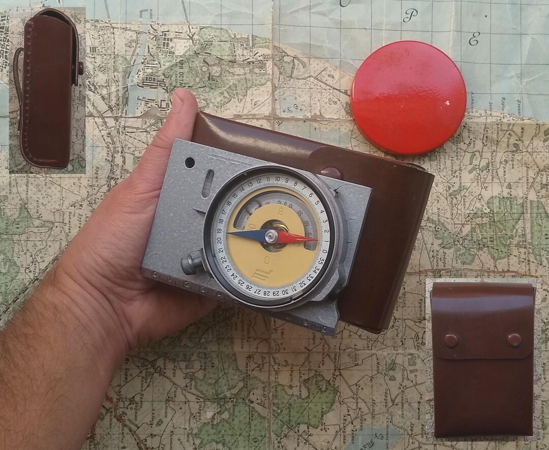Soviet Russian Military Mountain Geological Compass GK-2 Vintage 1982 ...