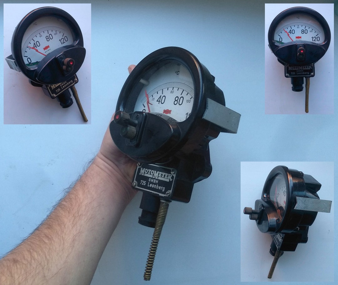 Germany Vintage Motometer Moto Co D725 Leonberg Industrial Temperature ...