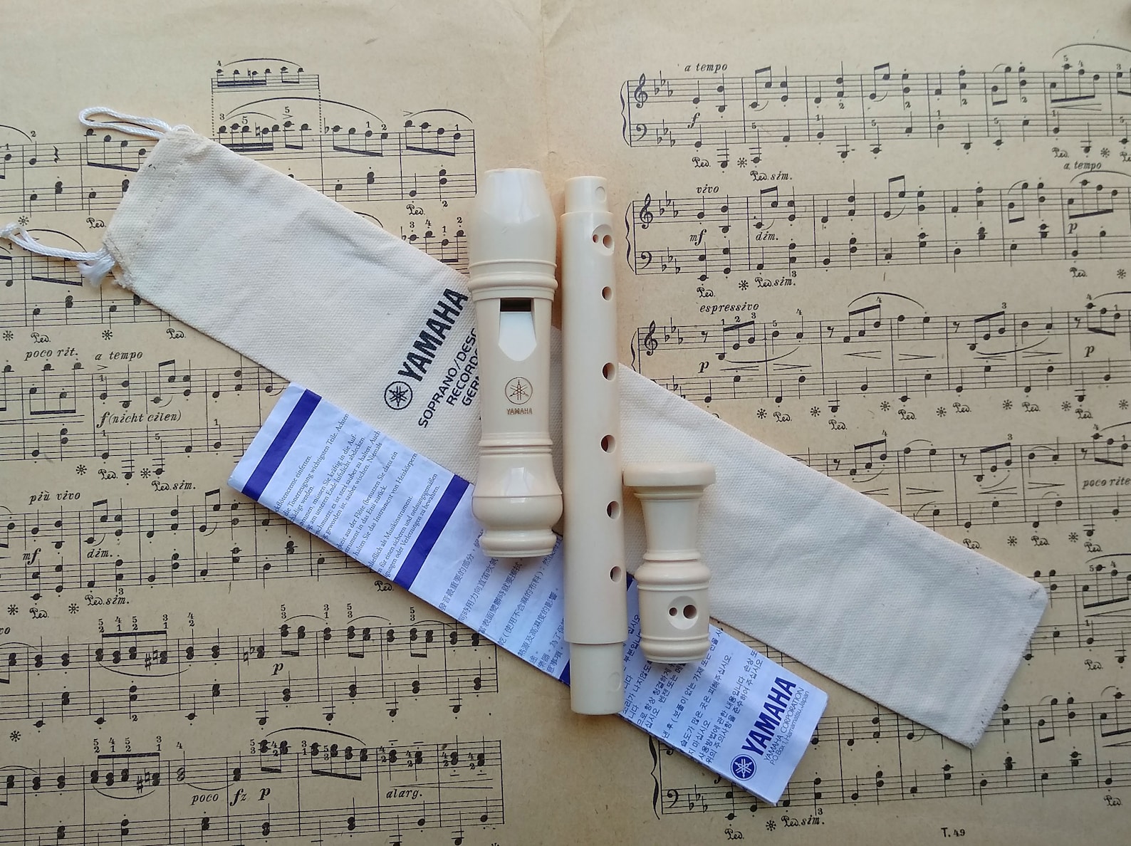 Vintage Yamaha YRS-23 German Fingering Soprano Recorder Ivory - Etsy