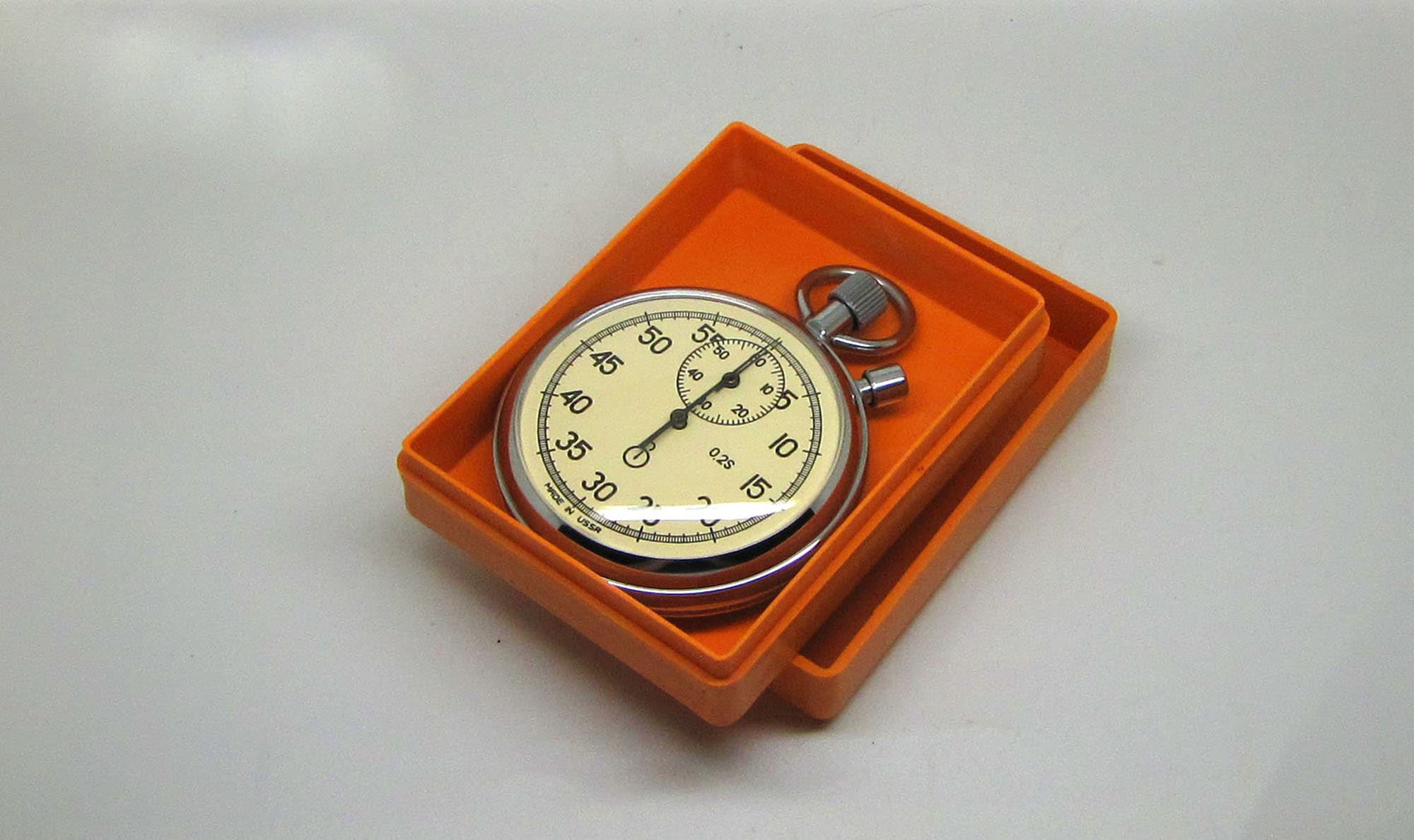 Stop watch vintage Soviet mechanical 2 button Agat made in | Etsy
