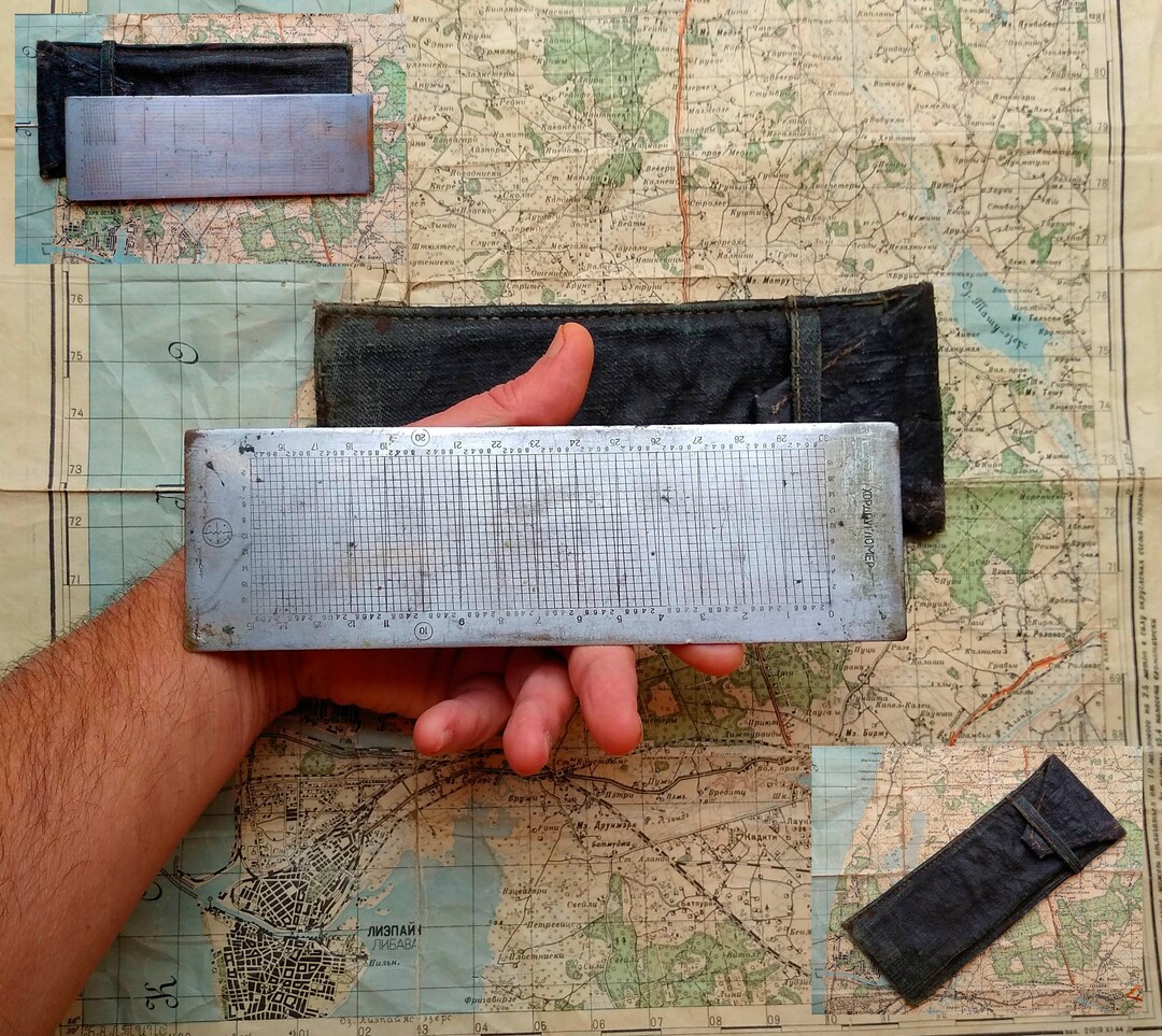 Soviet Military Vintage 50s Artillery Ruler Hordouglometer With ...