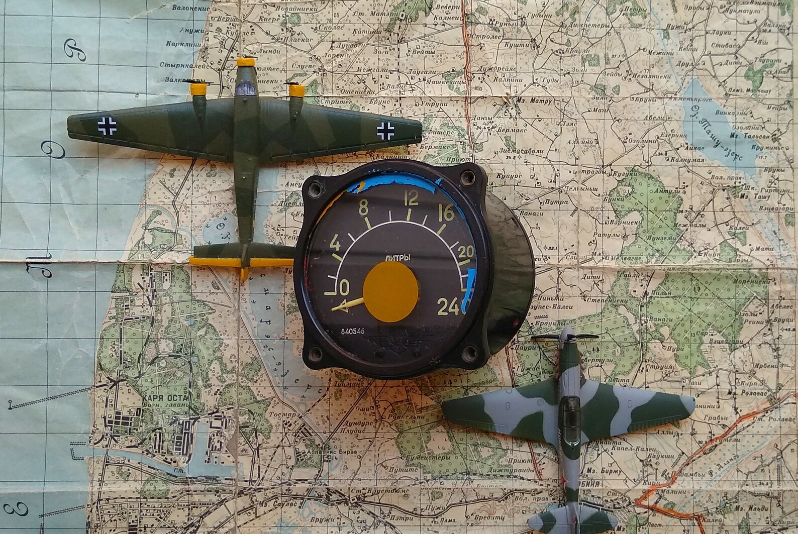 Soviet military vintage aircraft board Fuel Indicator | Etsy