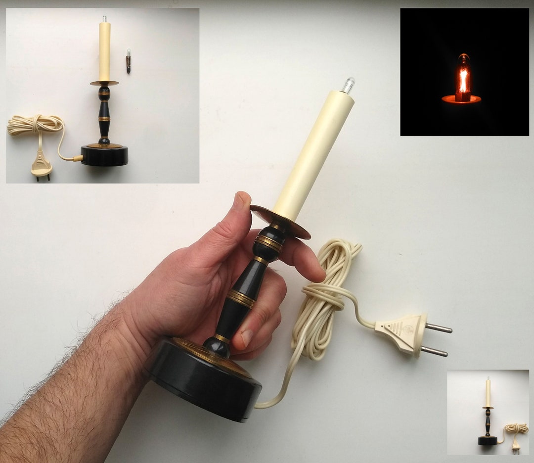 Soviet Vintage 70s Candle Night Light Lamp Kharkov, Cold War, Soviet ...