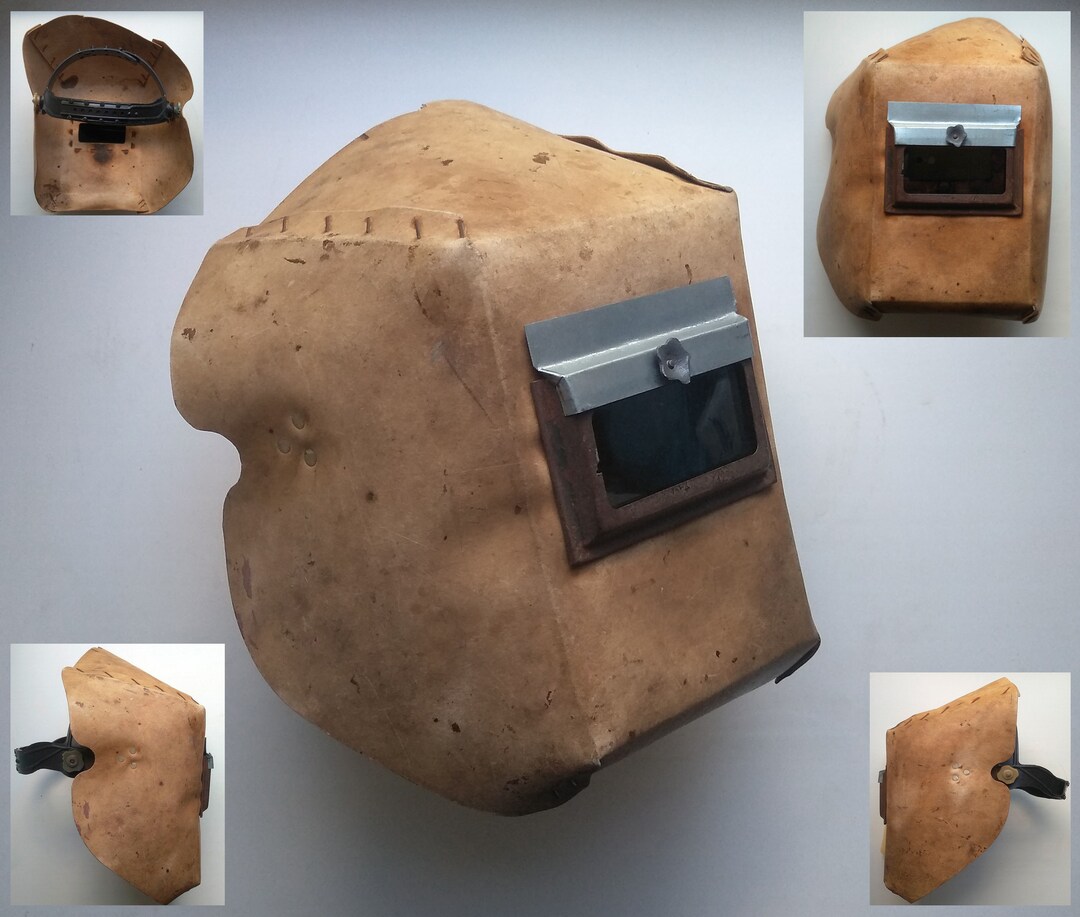 Soviet Vintage 70s Industrial Fiberboard Welding Helmet Mask, Russian ...