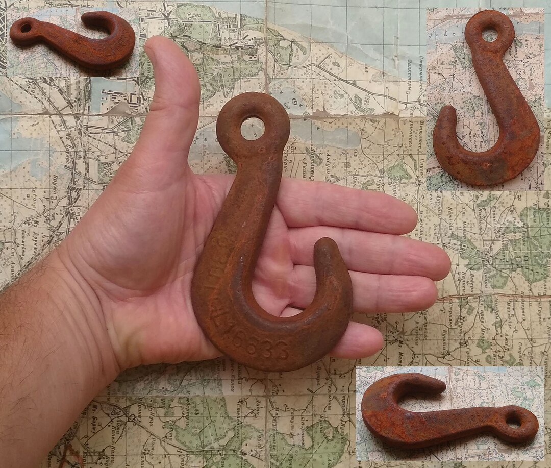 Germany Vintage 60s Rusty Small Heavy Stainless Steel & Cast Iron Eye ...