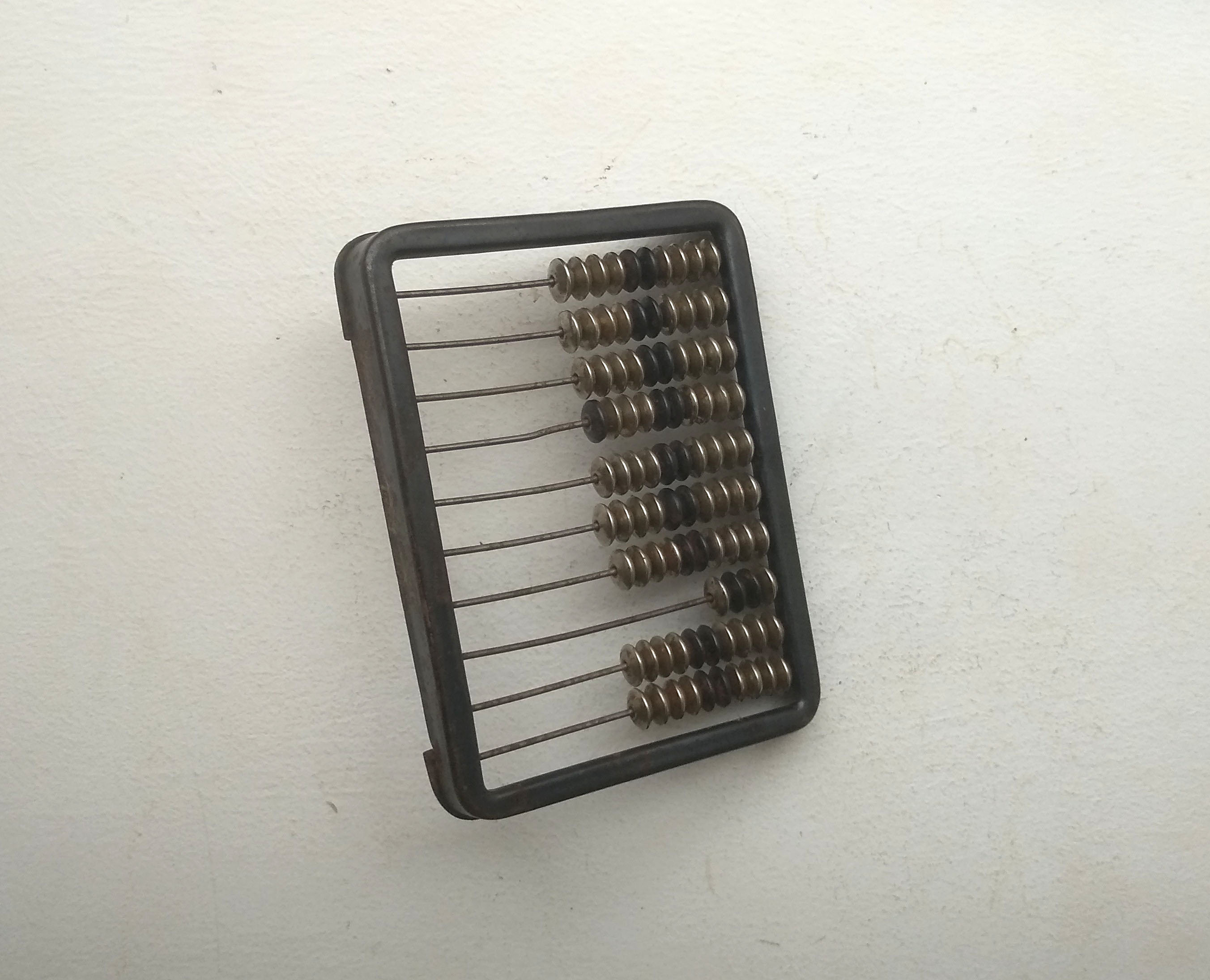 Russian Vintage 50s Primitive Metal Small Abacus, Antique Metal ...
