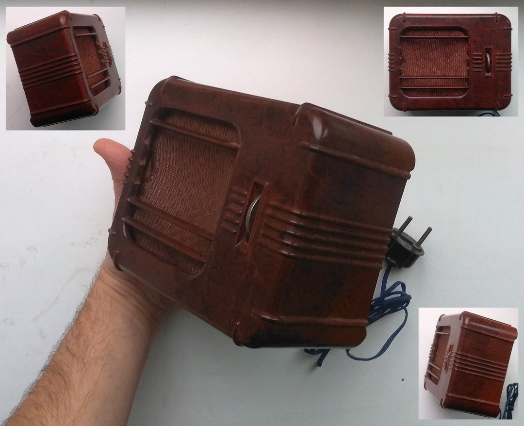 Soviet Vintage 60s Bakelite Radio Receiver. Radio Speaker. Subscriber ...