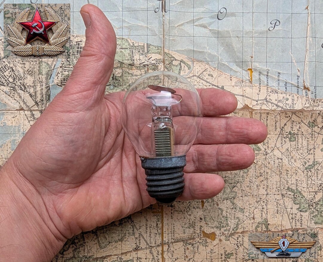 Soviet Russian Vintage 60s Neon Indicator Bulb TN-30, Edison Bulb Lamp ...