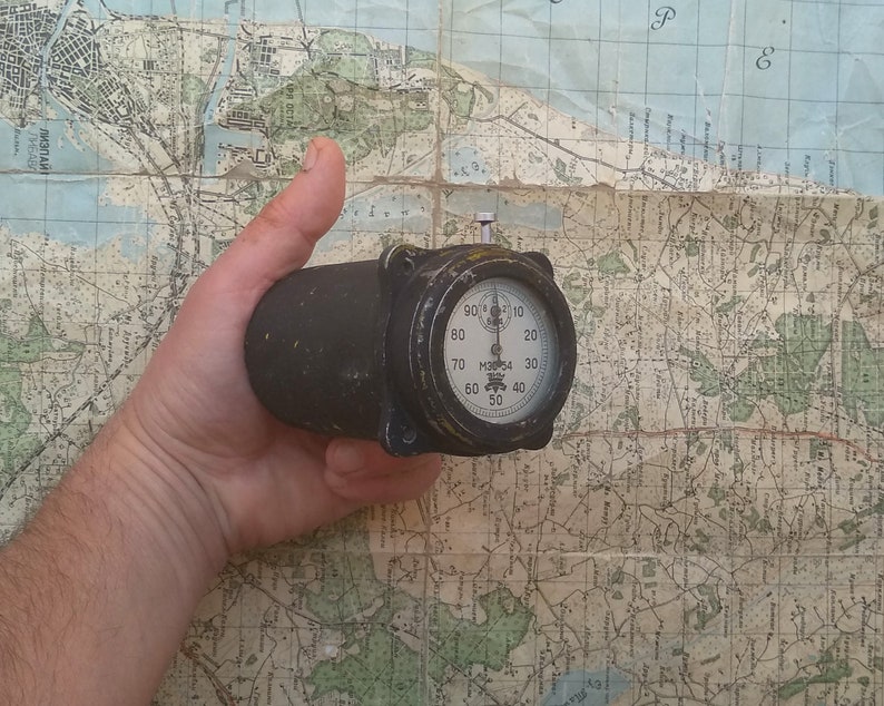 Soviet Military Vintage 60s Mig Aircraft Board Impulse Pulse Meter ...