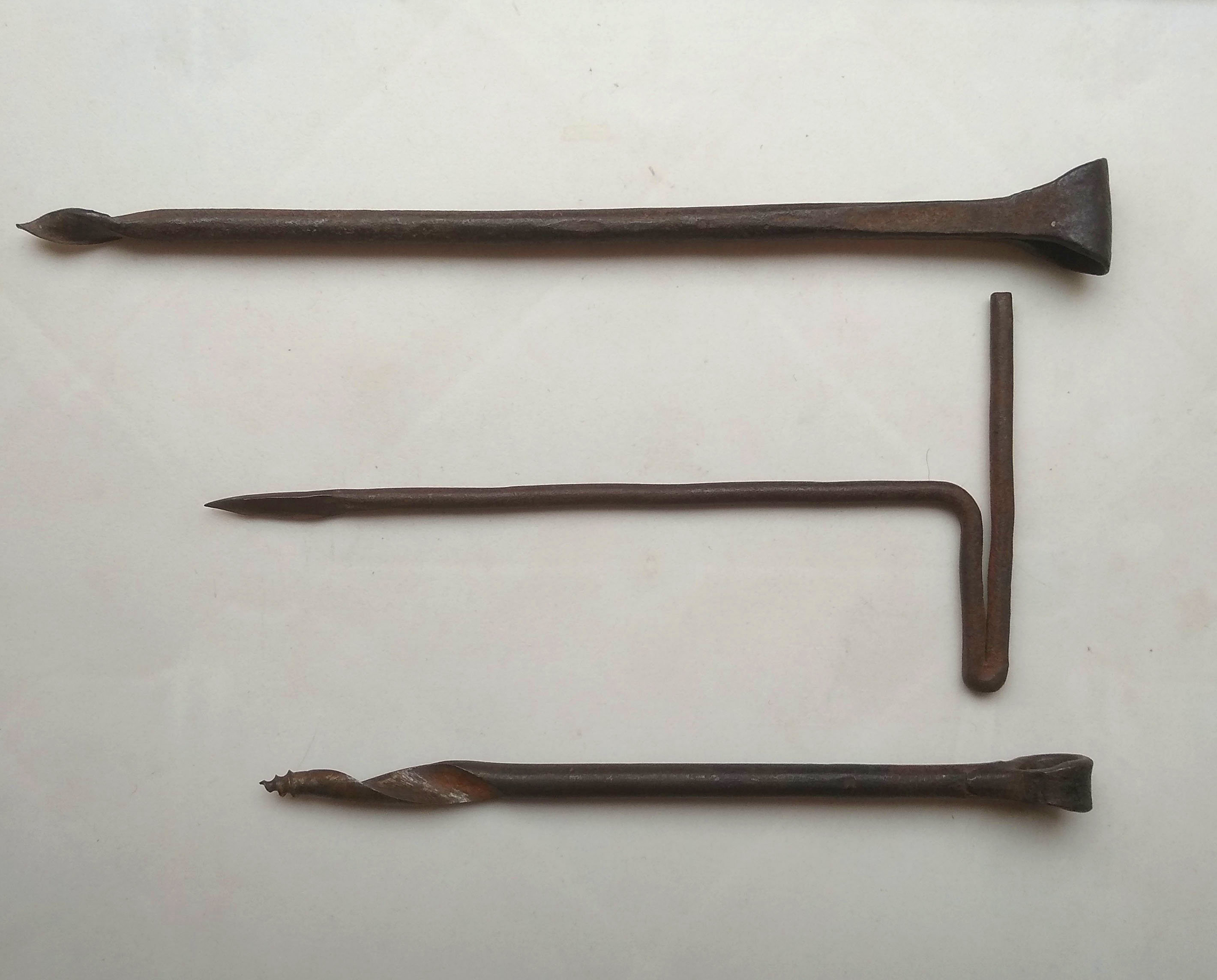 Soviet Russian Vintage 40s Hand Drills, Primitive Rust Tools, Lot of 3 ...