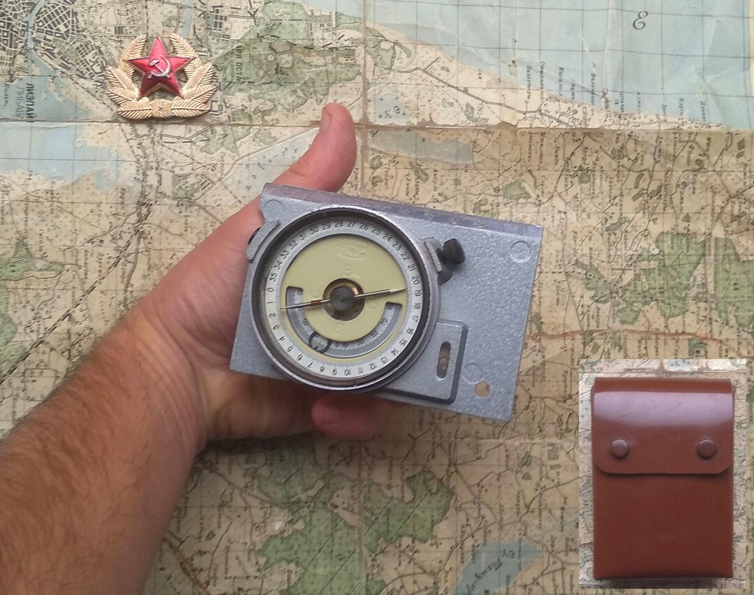 Soviet Russian Military Mountain Geological Compass GK-2 Vintage 1972 ...