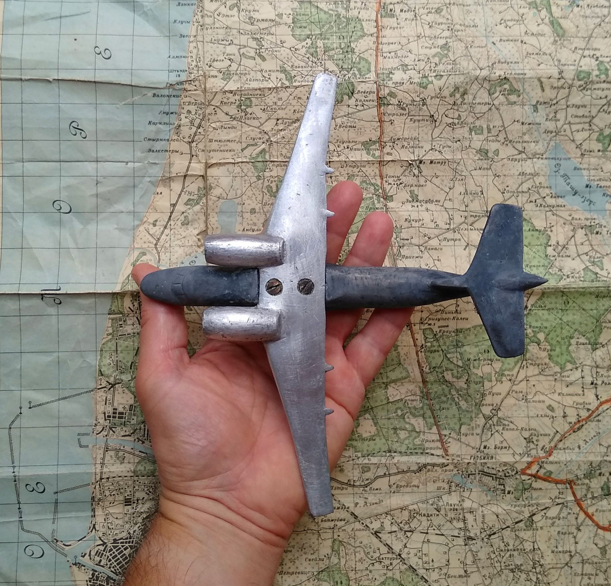 Soviet Aircraft Vintage Aluminum Handcrafted Airplane - Etsy