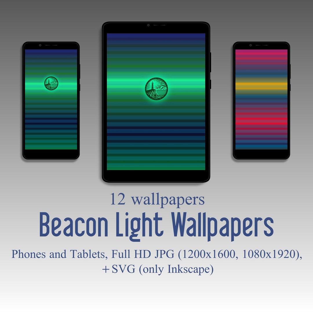 Beacon Light Wallpapers. Minimal Tablet & Phone Gradients, Ocean and ...
