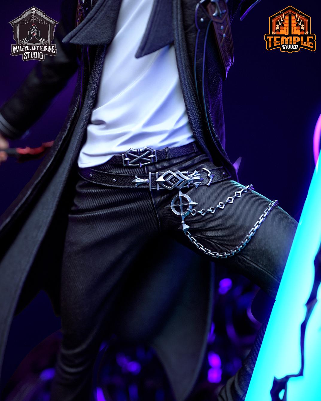 Solo Leveling Jinwoo Figure 1/6 Scale – Igris Sword – 2 Face Variants ...