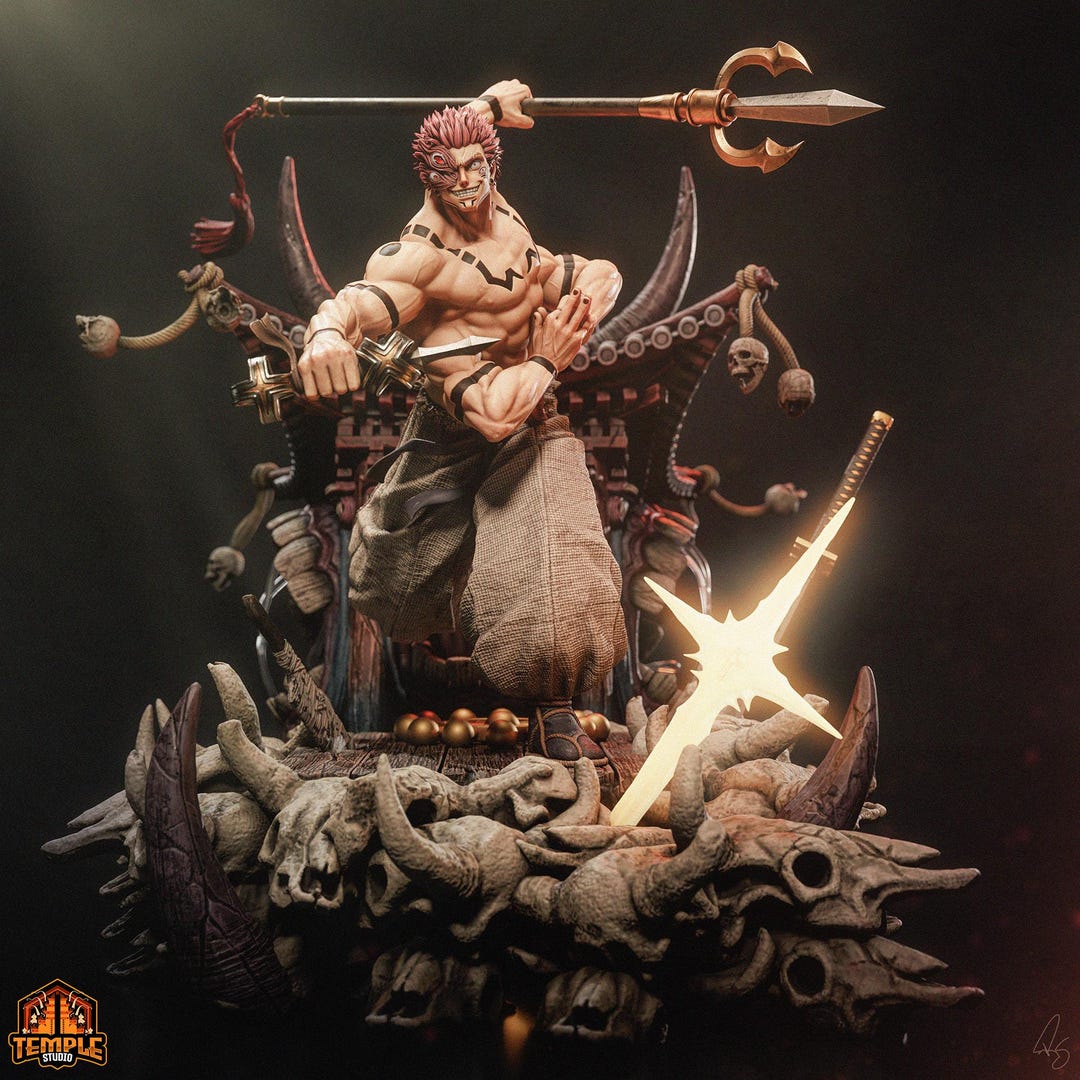 Fan Art Premium Format Resin Statue Ryomen Sukuna True Form Resin 3d ...