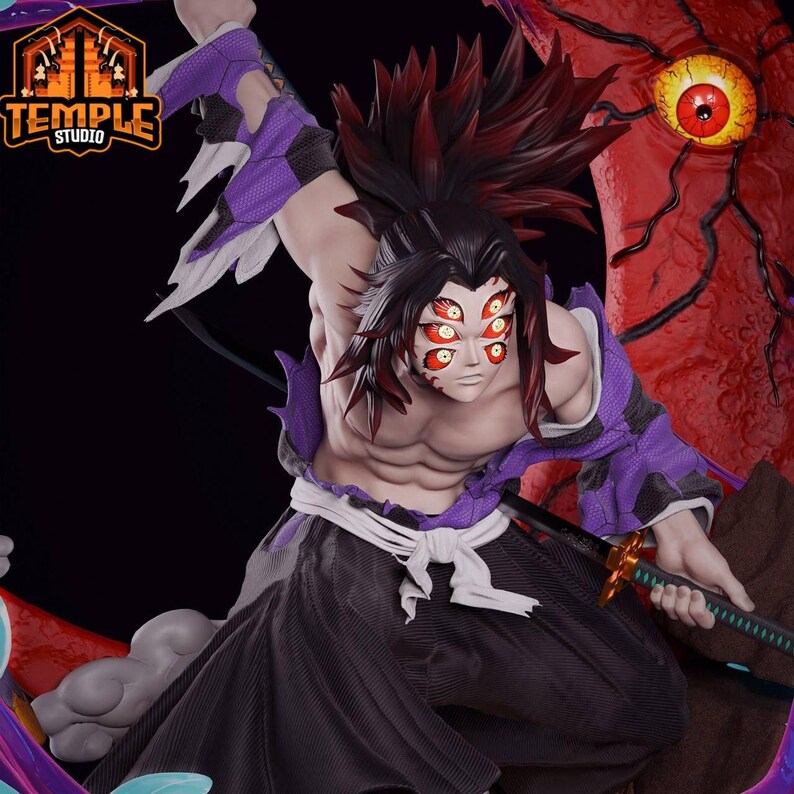 1/6 Kokushibo Demon Slayer Kimetsu No Yaiba / Fan Art / Resin Figure ...