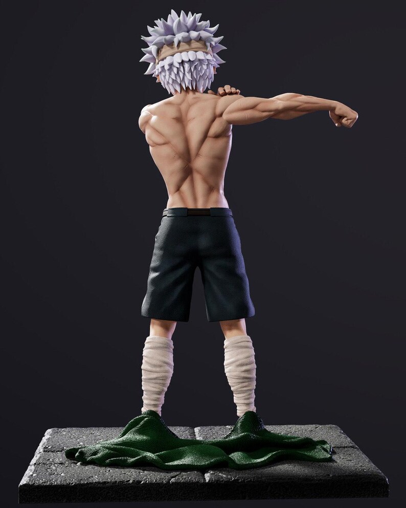 Killua Zoldyck 1/6 Scale Figure – Shirtless Pose W/ Swappable Heads - Etsy