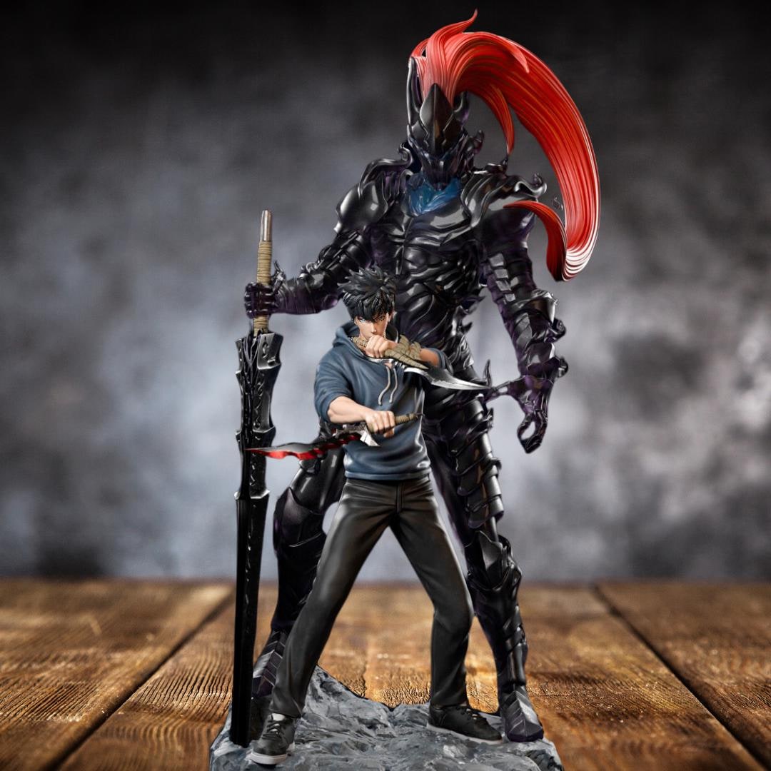 Sung Jin-woo & Igris Shadow – Premium Resin Statue – Dual Display ...