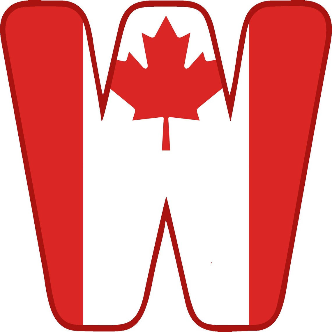 CANADIAN FLAG Alphabet and Numbers Png, Canada Alphabet Png, Canada ...