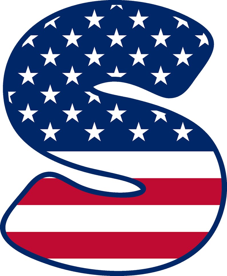 AMERICAN FLAG Alphabet and Numbers Png, Usa Alphabet Png, Usa Numbers ...