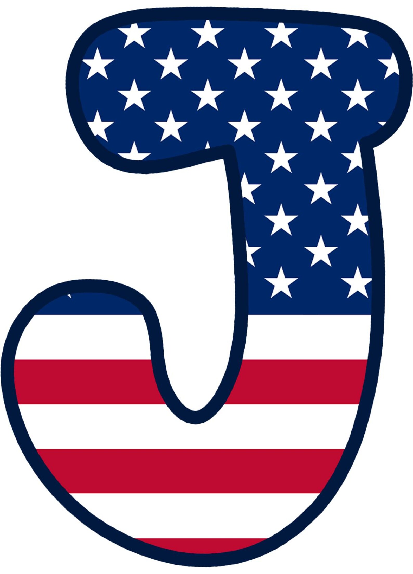 AMERICAN FLAG Alphabet and Numbers Png, Usa Alphabet Png, Usa Numbers ...