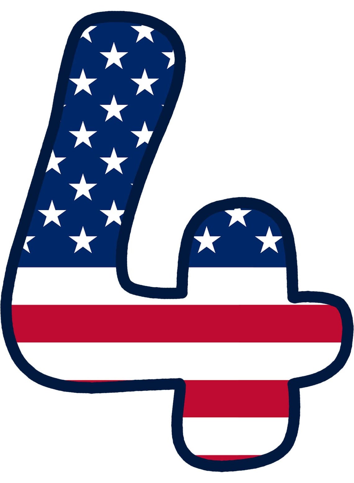 AMERICAN FLAG Alphabet and Numbers Png, Usa Alphabet Png, Usa Numbers ...