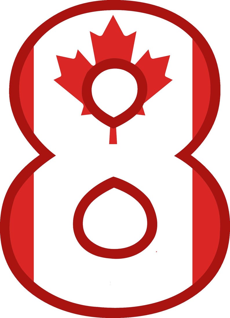 CANADIAN FLAG Alphabet and Numbers Png, Canada Alphabet Png, Canada ...